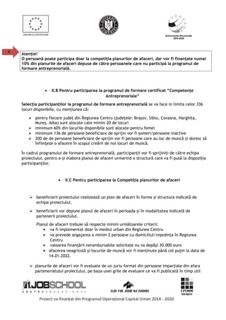 Fisa informare proiect Romania Start Up | PDF