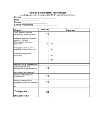 Fisainterevaluare desen | DOC