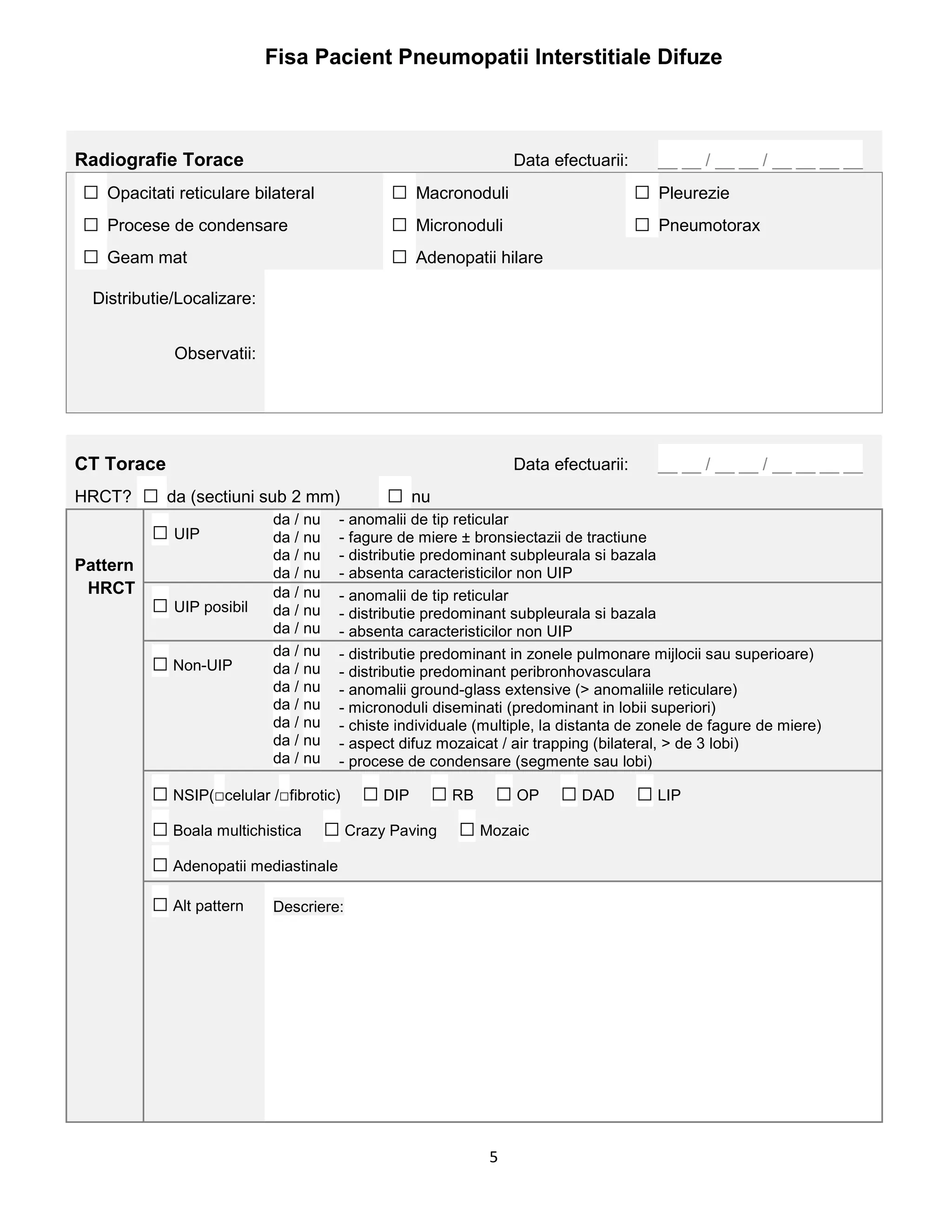 Fisa pacient pid | PDF