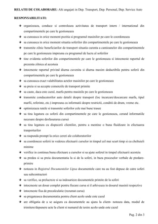 Fisa post dispecer | PDF