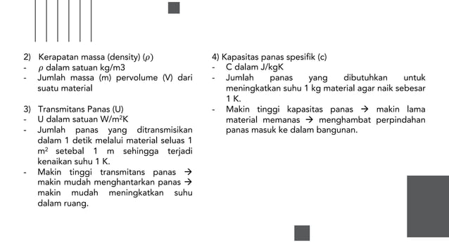 Fisika banguna pengendalian termal dan penghawaan alami pada bangunan 1 ...