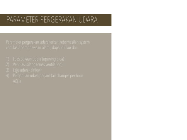 Fisika banguna pengendalian termal dan penghawaan alami pada bangunan 1 ...