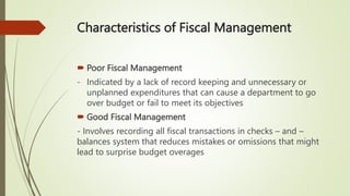 Fiscal-Management. A POWERPOINT PRESENTATION | PPTX