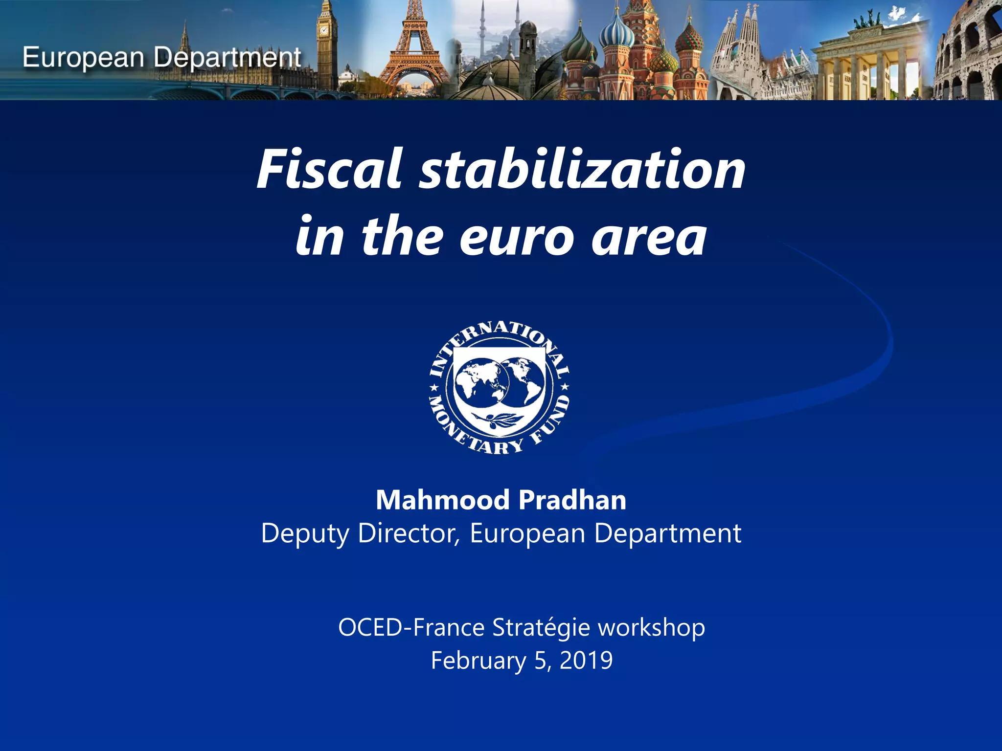 Fiscal stabilization in the euro area | PPT