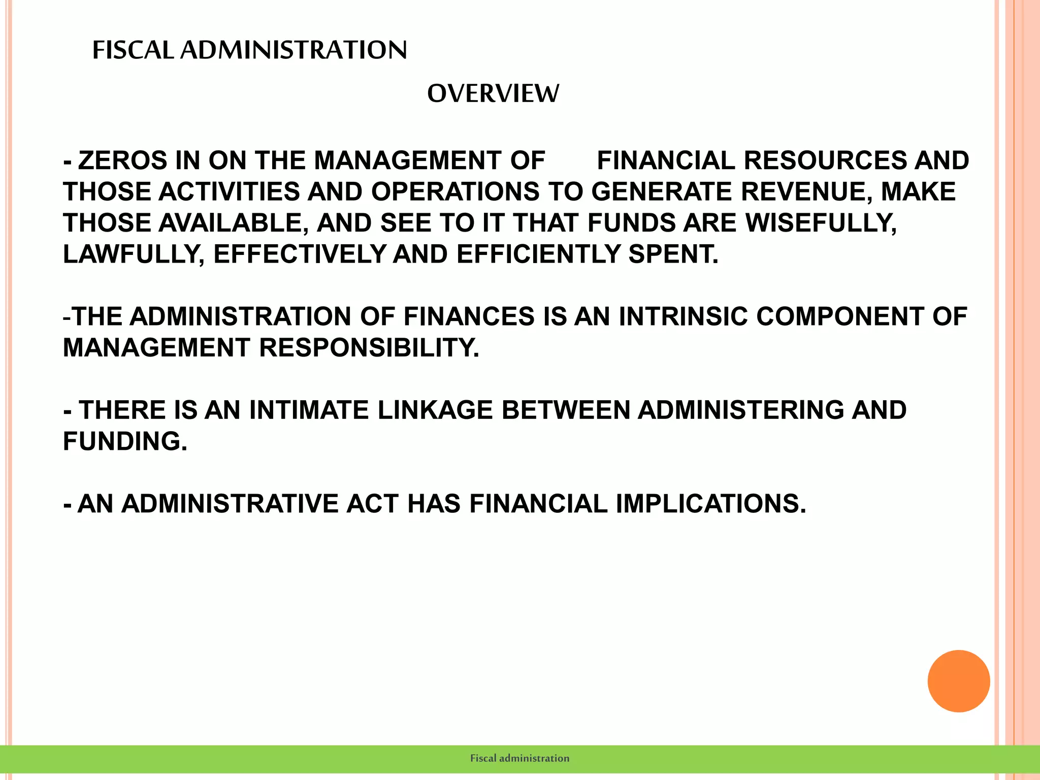Fiscal Administration by Theresa | PPSX