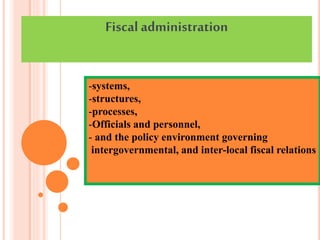 Fiscal Administration by Theresa | PPSX