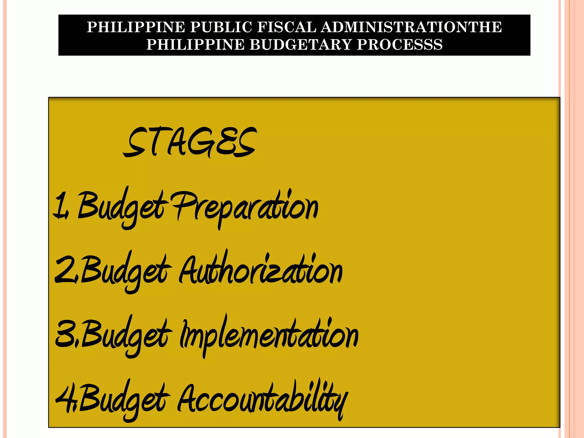 Philippine Public Fiscal Administration by Daisy T. Besing (MPA) | PPT