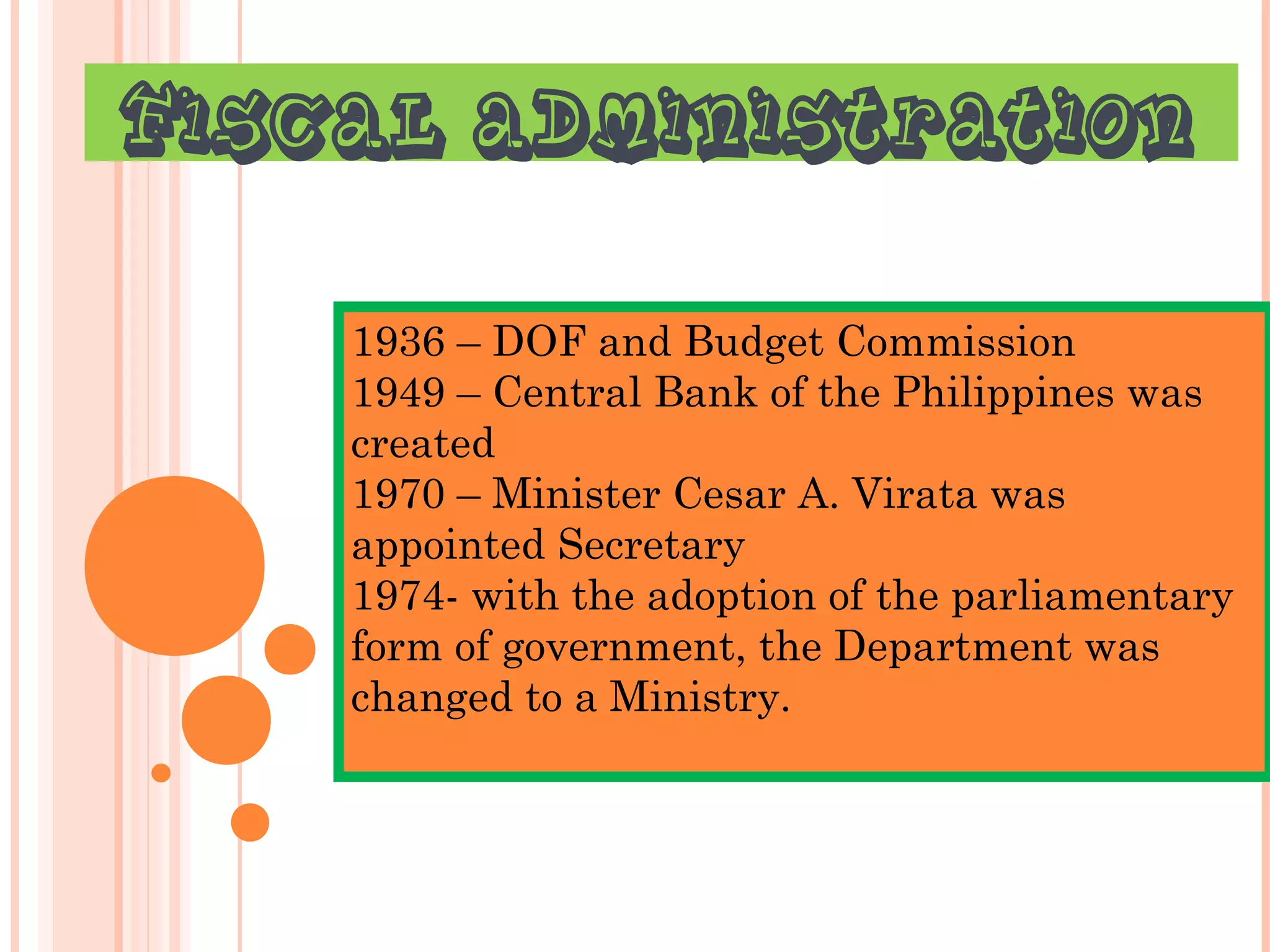Philippine Public Fiscal Administration by Daisy T. Besing (MPA) | PPT