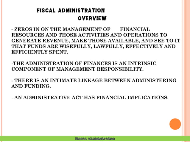 Philippine Public Fiscal Administration by Daisy T. Besing (MPA) | PPT ...