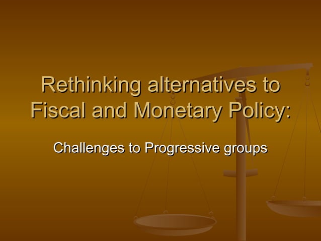 Fiscal and Monetary Policy | PPT