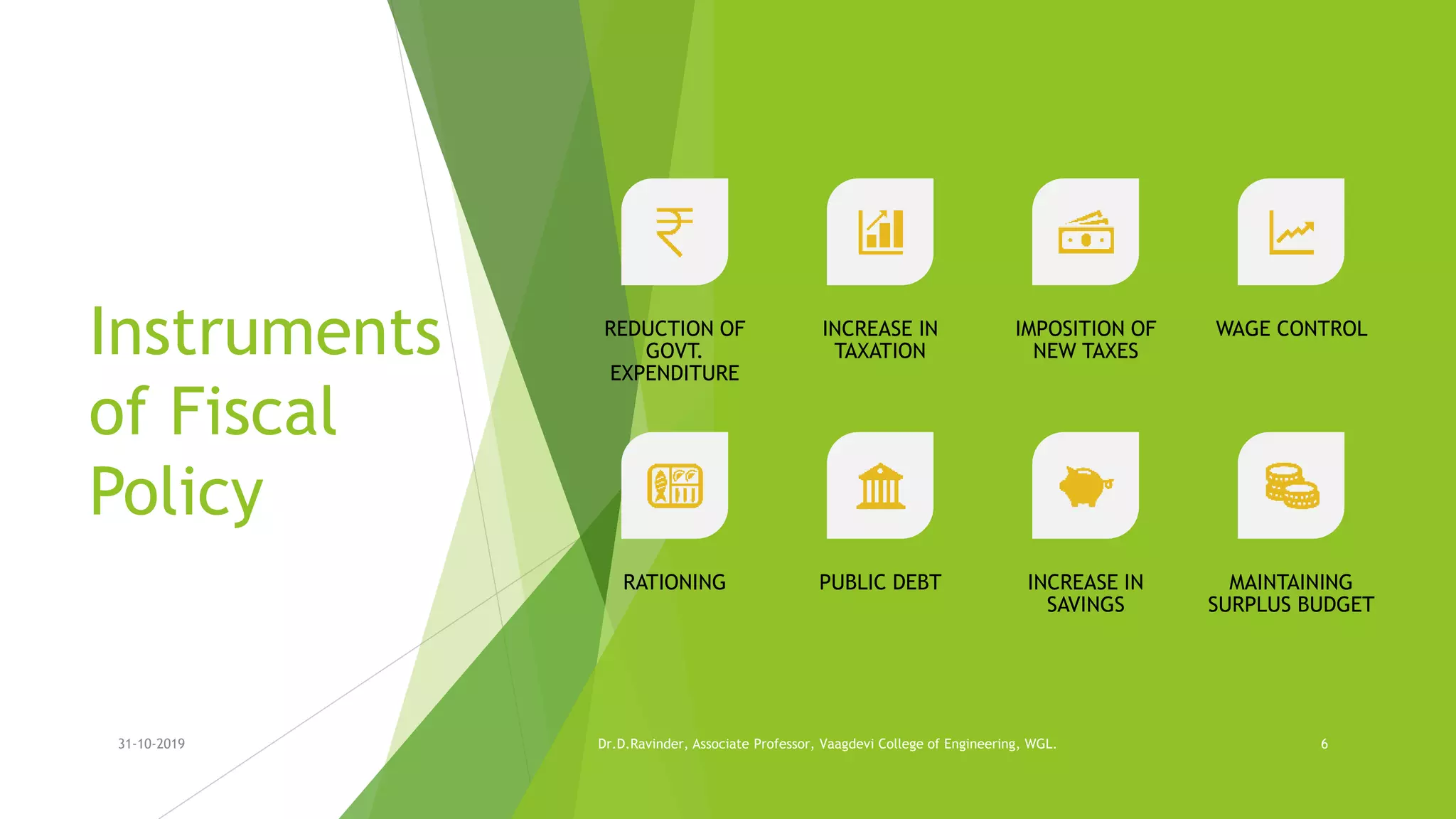 Fiscal and monitory policy | PPTX