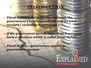Fiscal deficit | PPTX