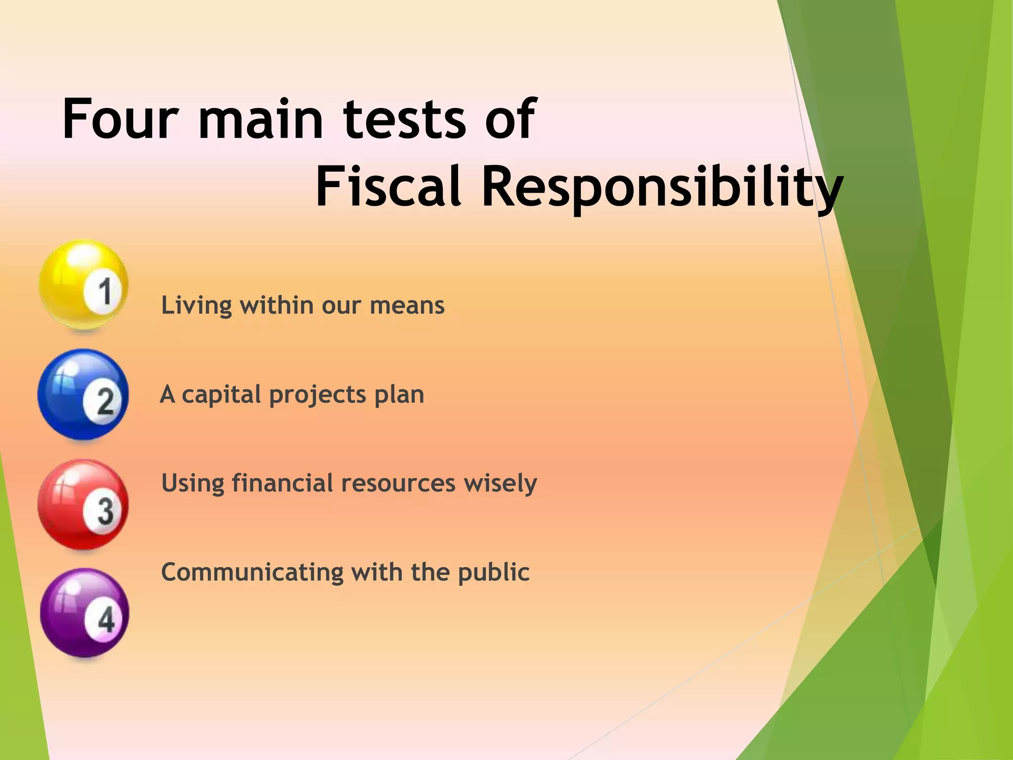 Fiscal management, fiscal responsibility | PPT