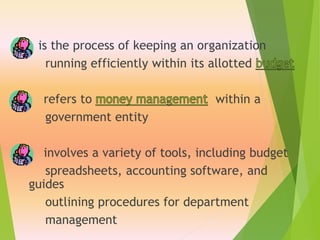 Fiscal management, fiscal responsibility | PPT