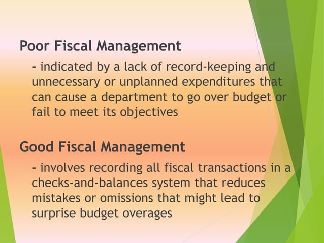 Fiscal management, fiscal responsibility | PPT