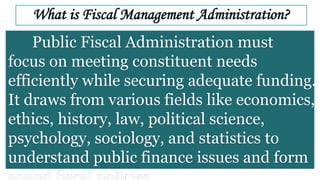 Fiscal Management Reported by Daryll Rondina | PPTX