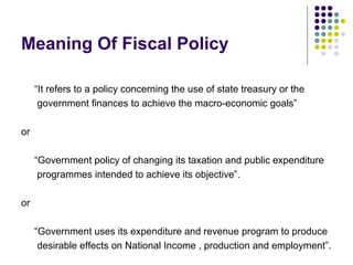 Fiscal policy | PPT