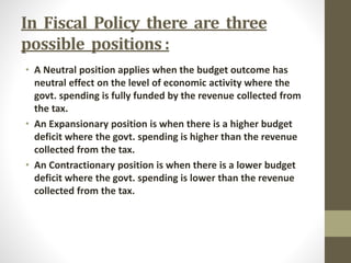 Fiscal policy | PPTX