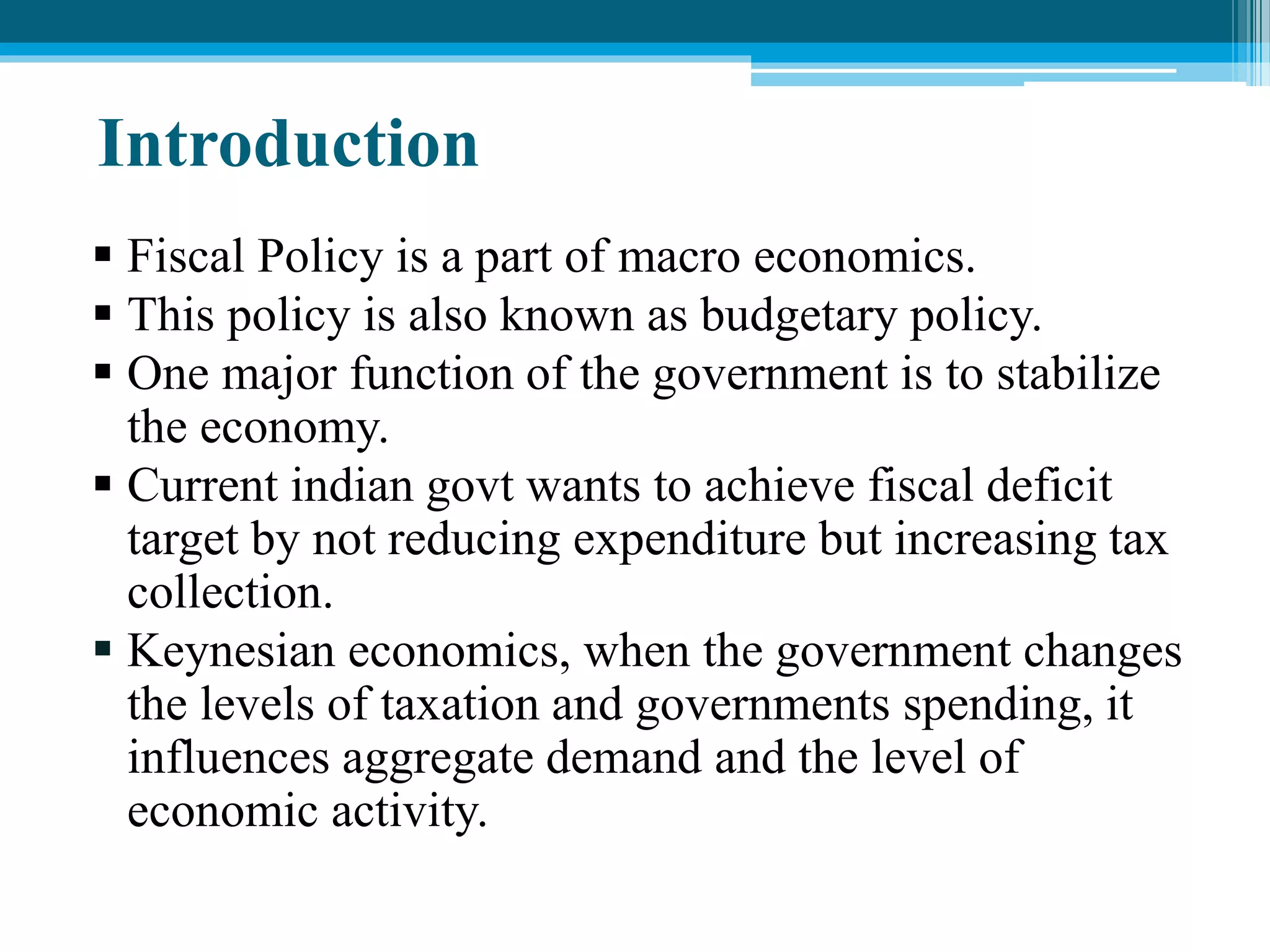 Fiscal policy | PPTX