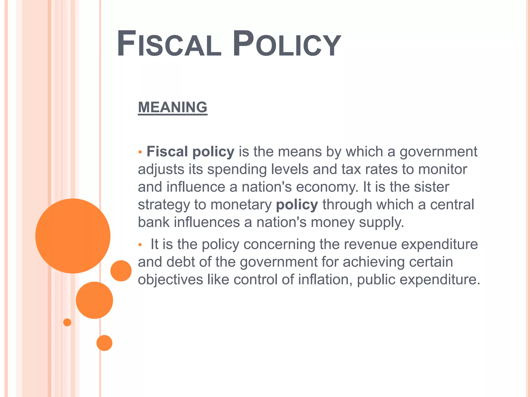 Fiscal policy | PPTX