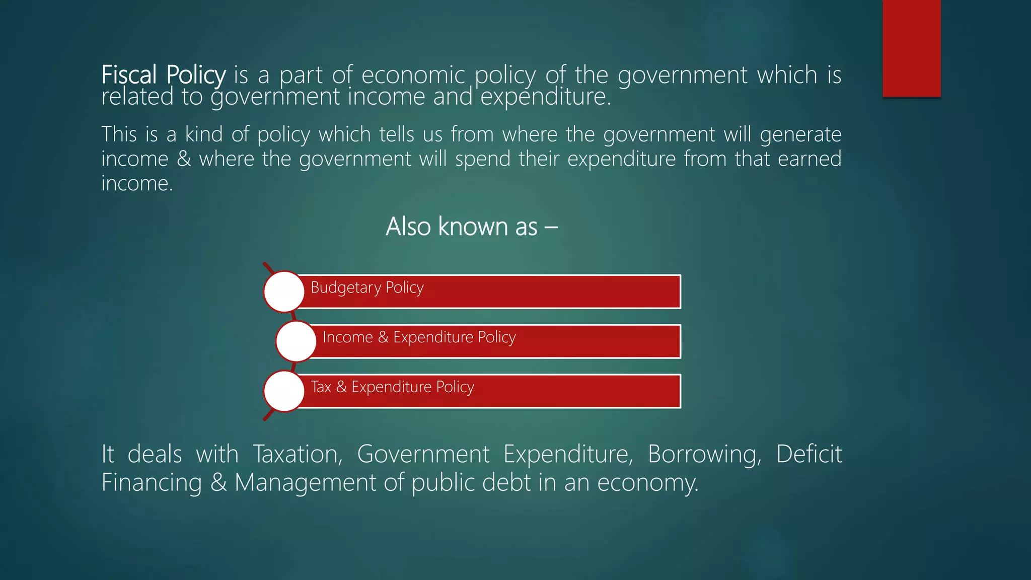 Indian Fiscal policy | PPTX
