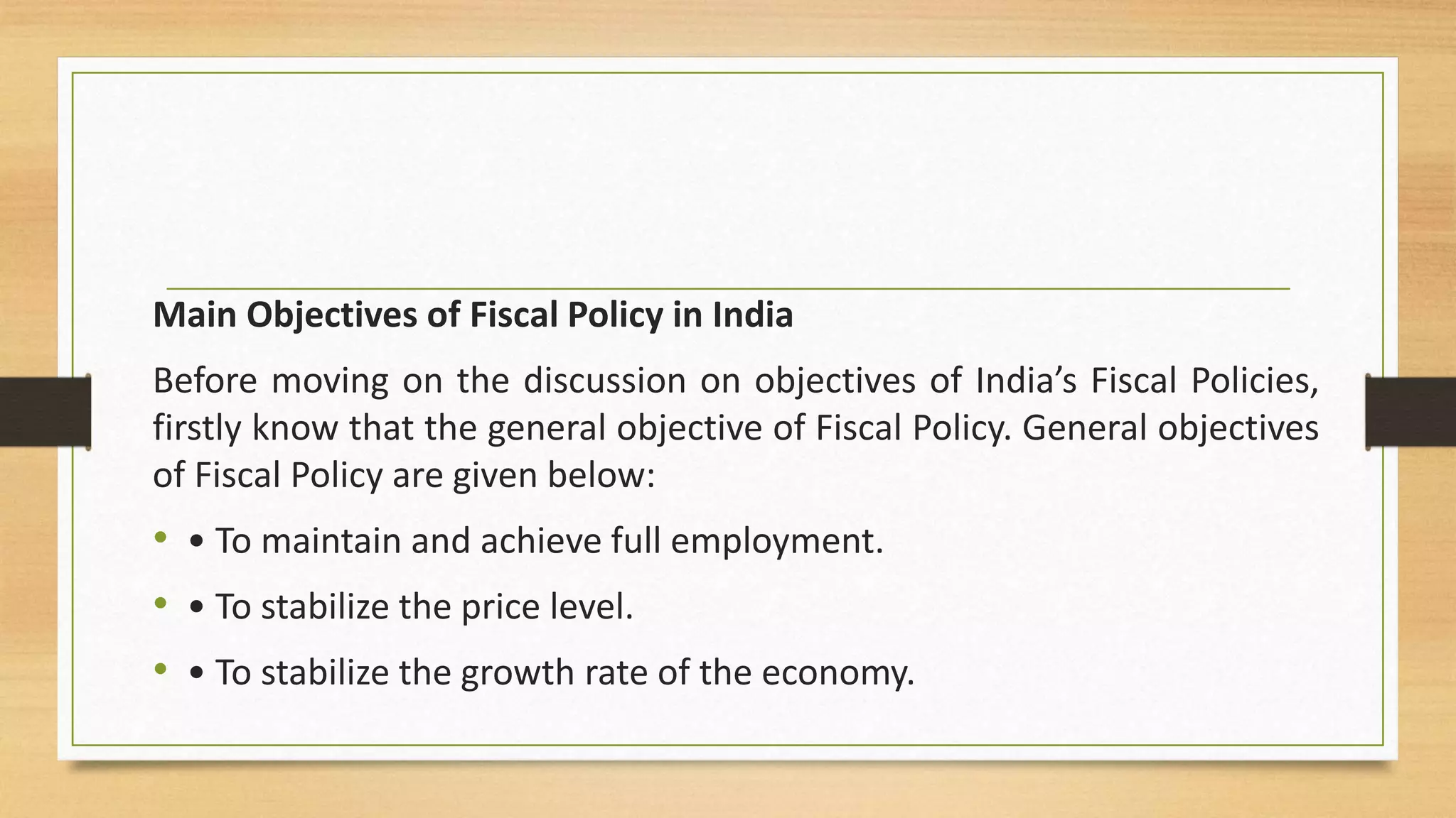 Fiscal policy | PPTX
