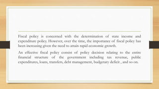 Fiscal policy | PPTX