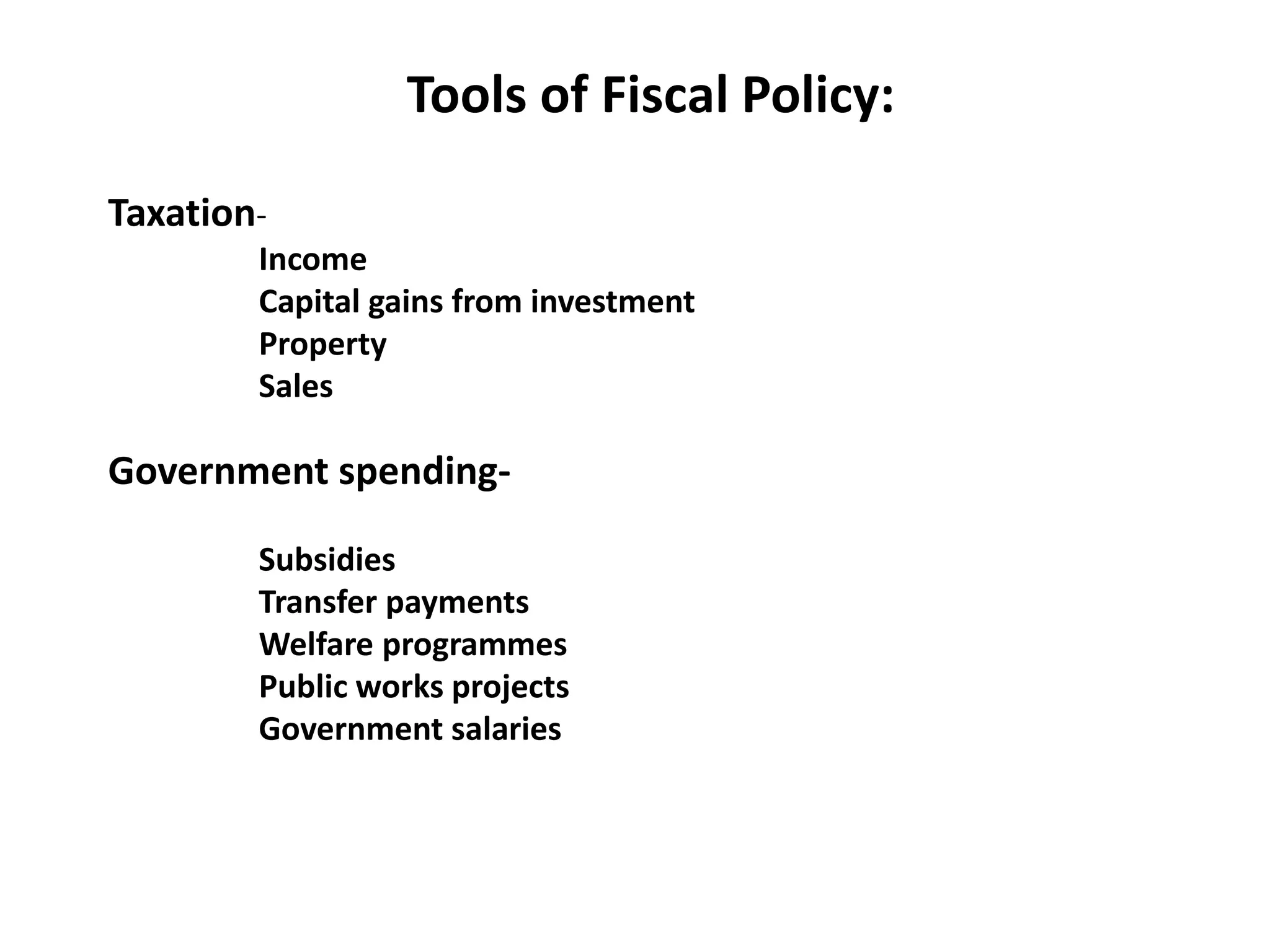 Fiscal policy | PPTX