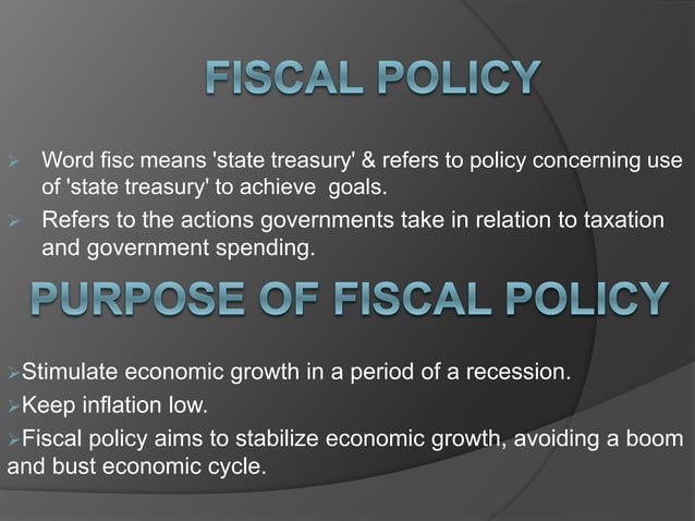 Fiscal policy | PPT