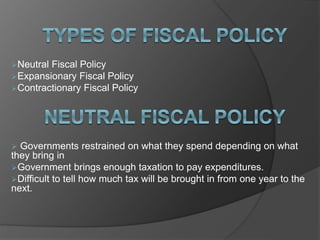Fiscal policy | PPTX | Business Accounting & Finance | Business
