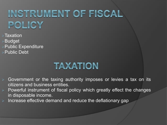 Fiscal policy | PPT