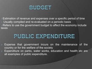 Fiscal policy | PPTX | Business Accounting & Finance | Business