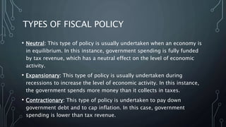 Fiscal policy.pptx | Business Accounting & Finance | Business