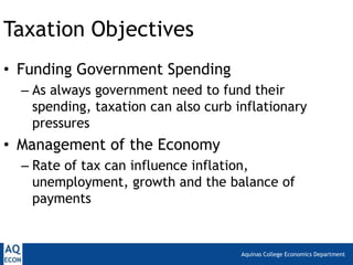 Fiscal Policy and Taxation | PPTX