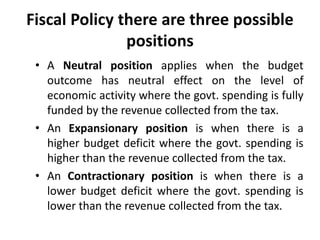 Fiscal policy by DASIGA | PPT