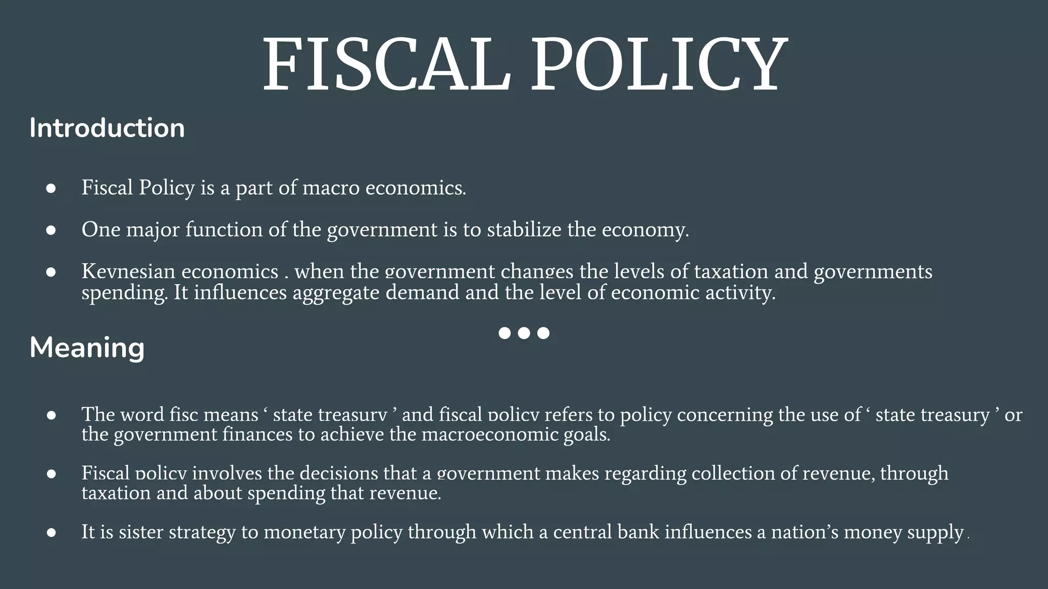 Fiscal policy of india | PPTX