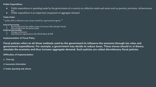 Fiscal policy of india | PPTX