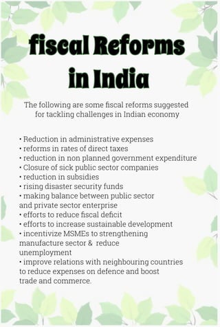 Fiscal policy of india | PDF
