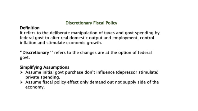 FISCAL POLICY ppt.pptx | Business Accounting & Finance | Business