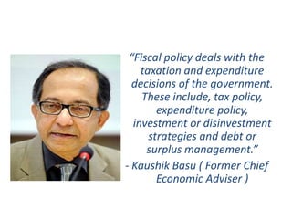 Fiscal Reforms in India | PPTX