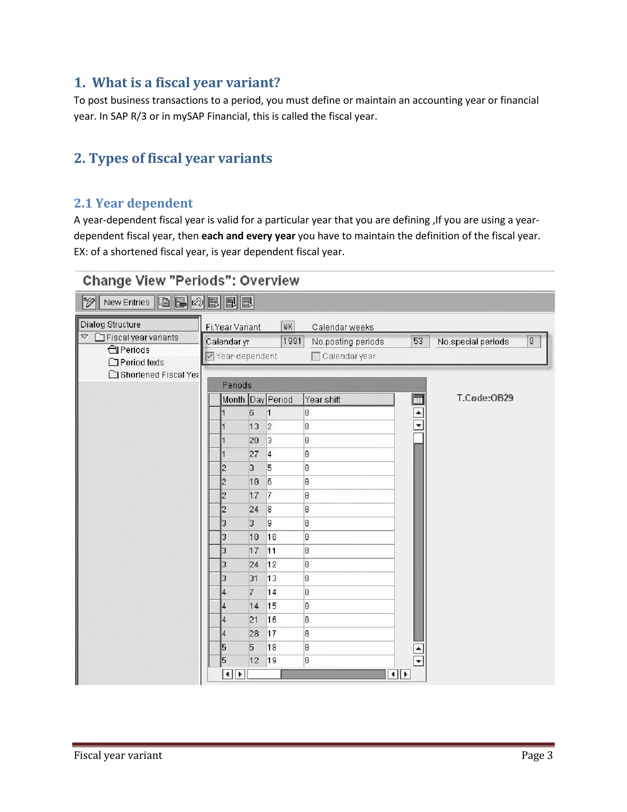 Fiscalyear variant | PDF