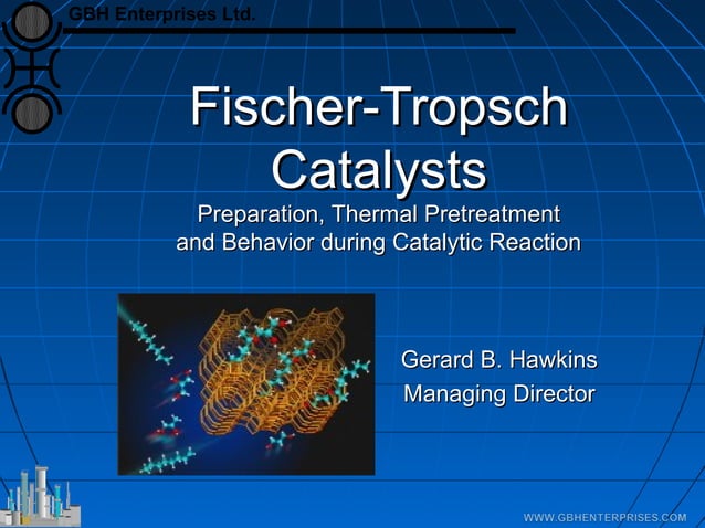 Fischer-Tropsch Catalysts: Preparation, Thermal Pretreatment and ...