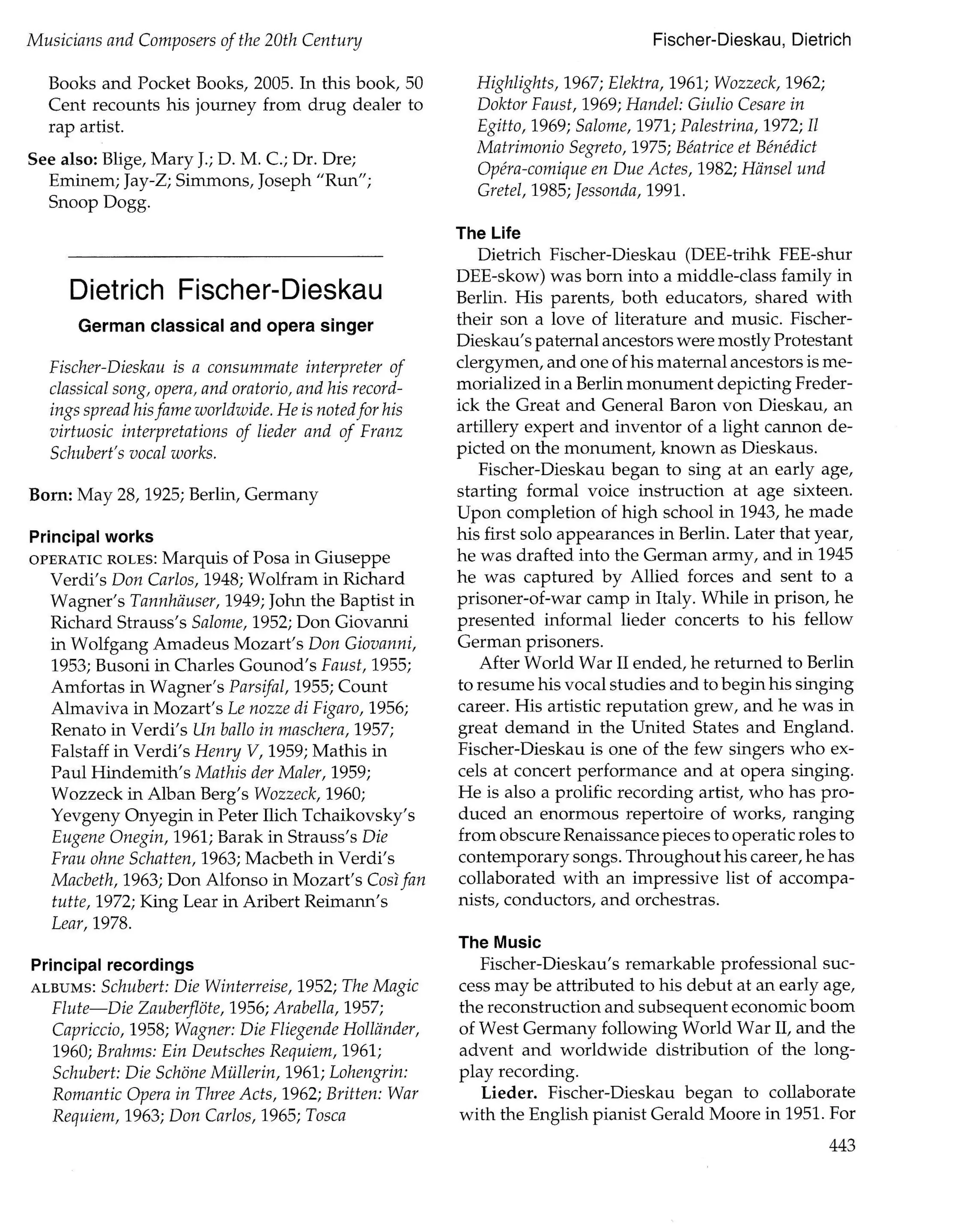 Fischer dieskau article | PDF
