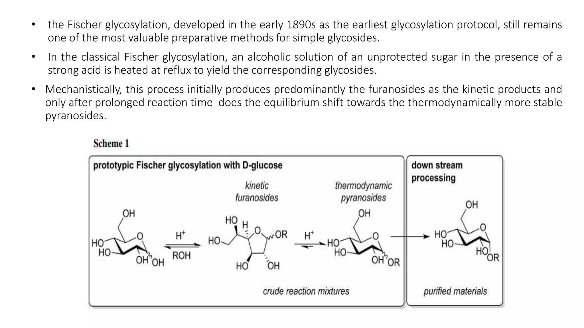 Fischer glycosylation | PPTX