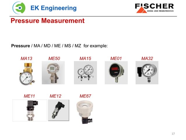 Fischer Mess Und-Regeltechnik Product catalogue - EK Engineering | PPT