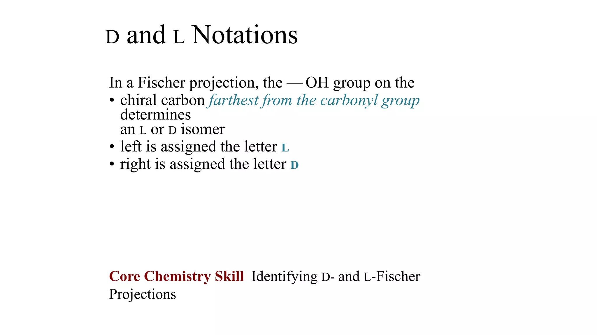 Fischer projections of monosaccharides | PPTX