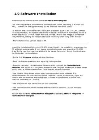 Fischertechnik designer manual | PDF