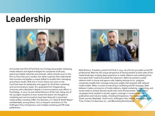 FischTank Marketing and PR - Solutions for Public Companies | PPT