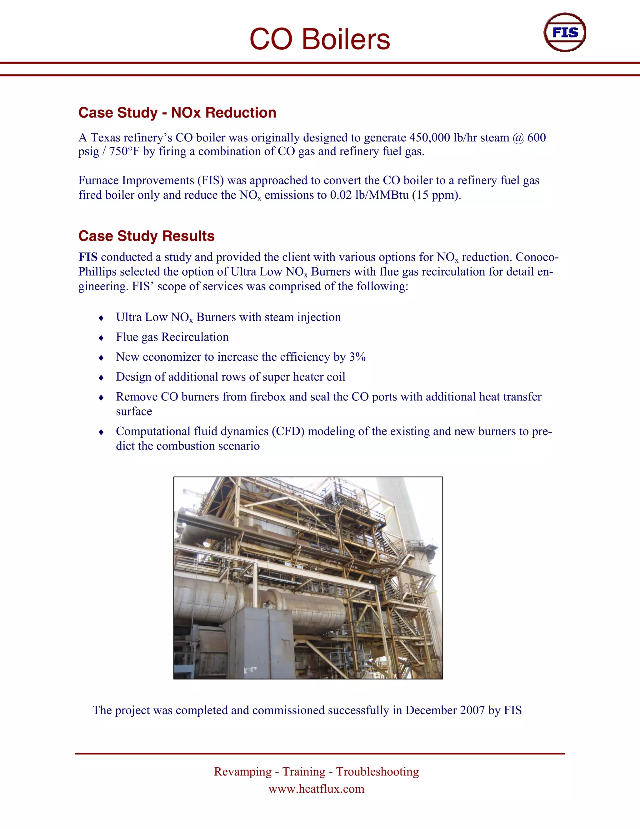 Fis CO Boiler Brochure | PDF