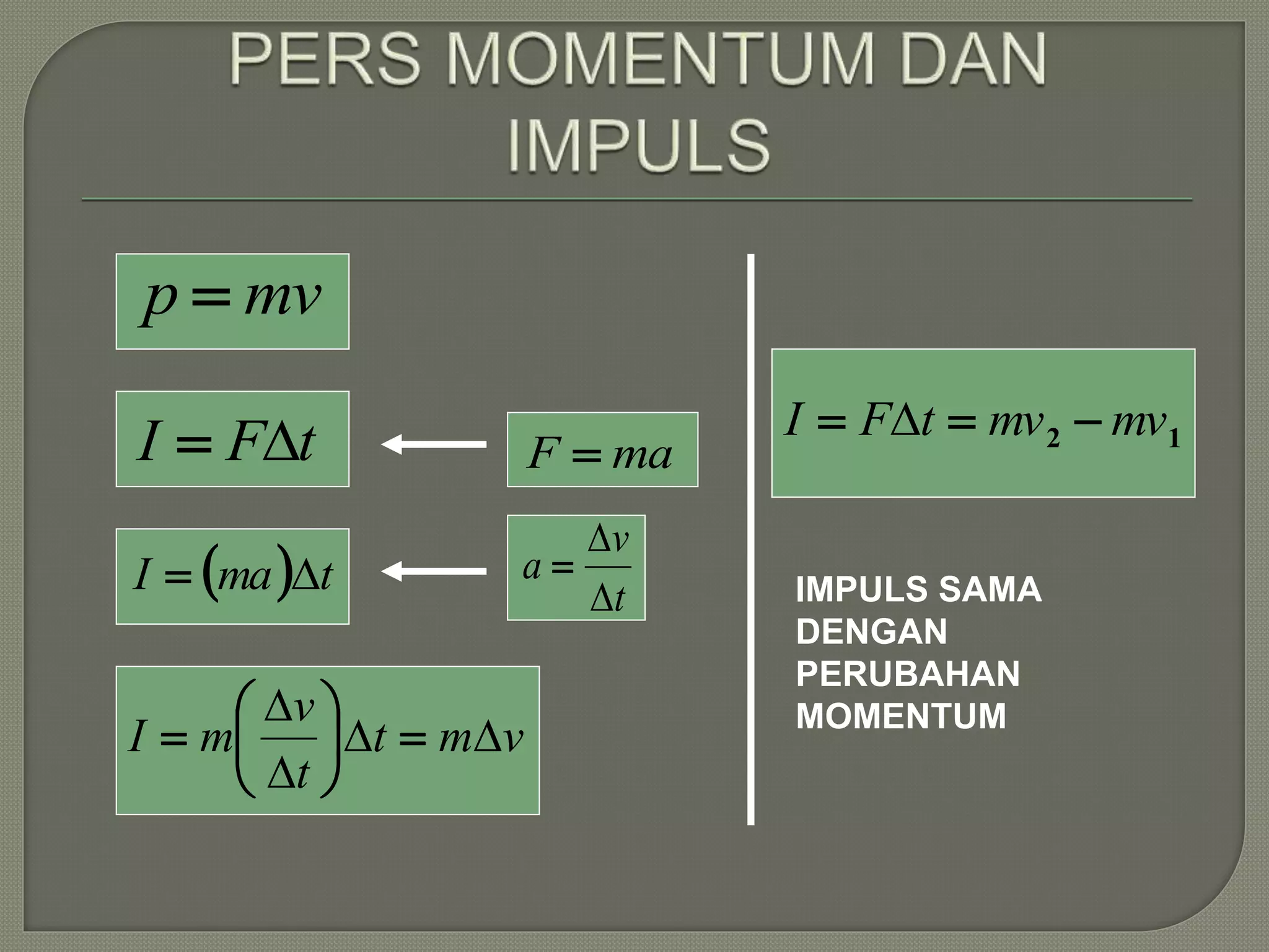 momentum dan impuls | PPTX